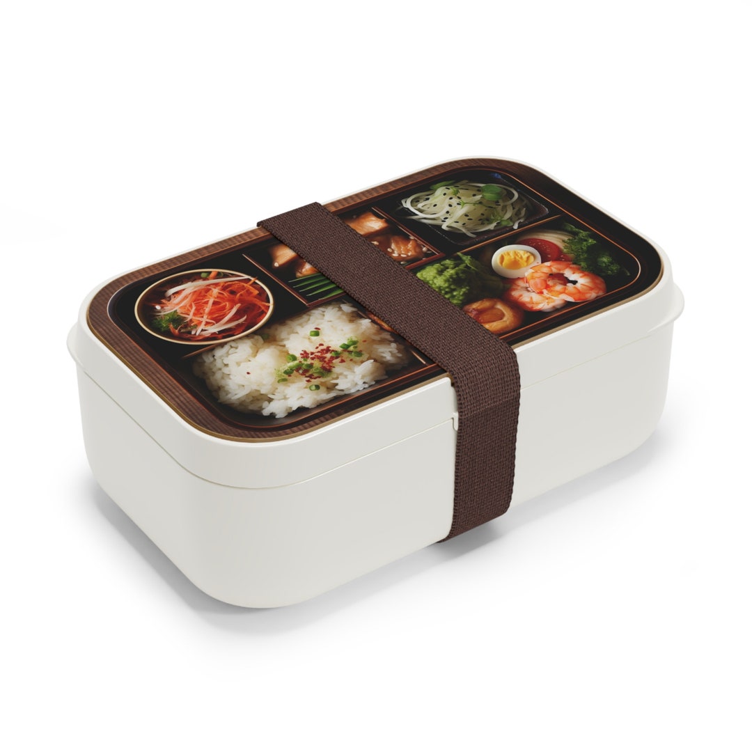 Japanese Lunch Bento Box W/ Traditional Meal Printed Lid - Etsy