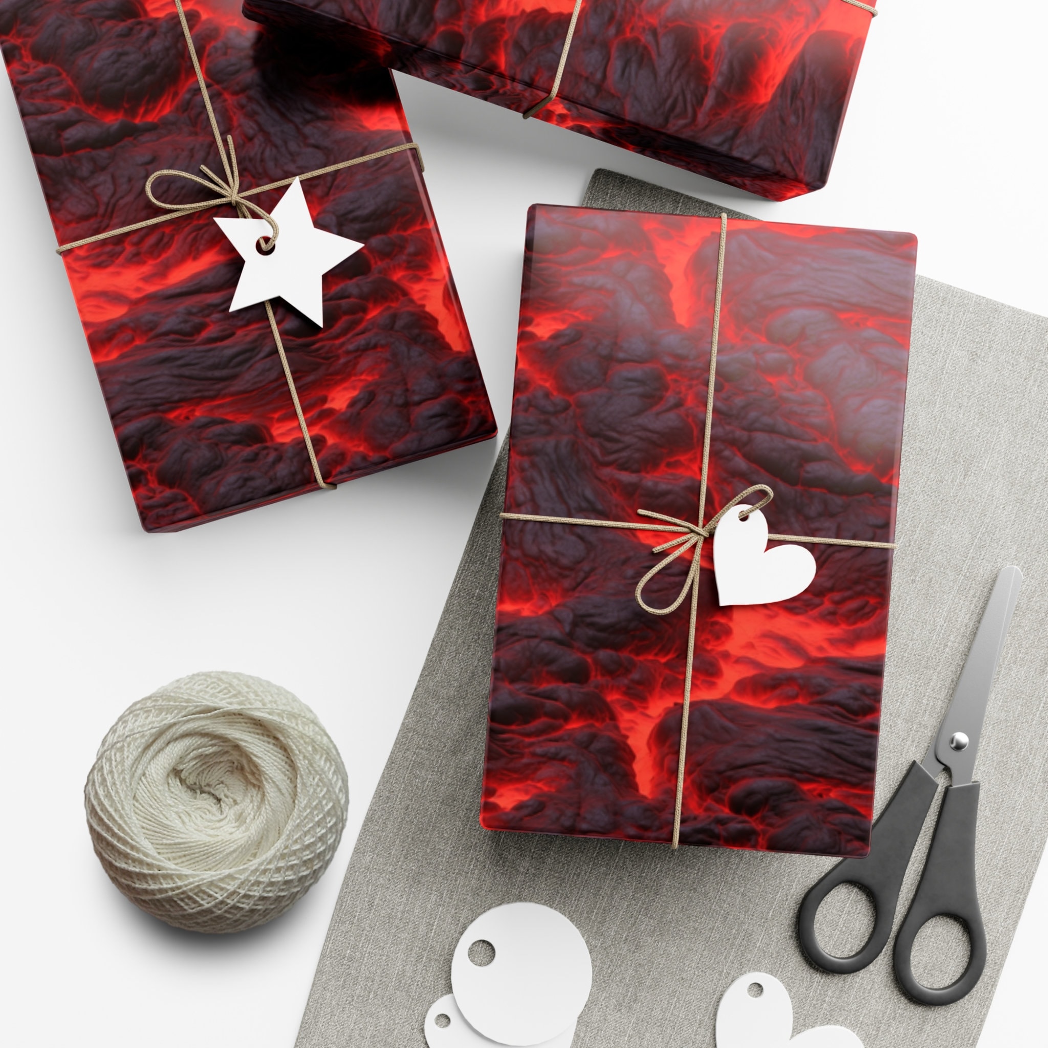 Crimson Inferno: Premium Gift Wrap - Decorative Repeating Pattern ...