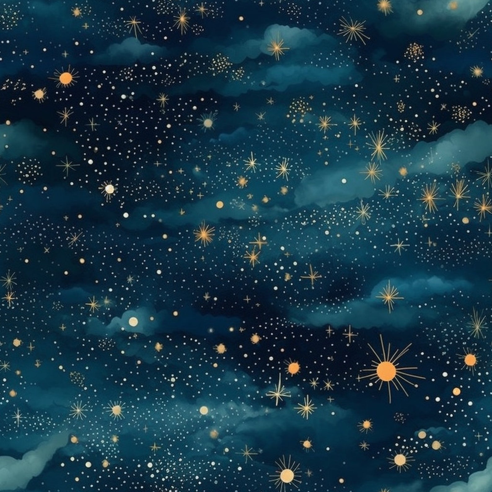 Celestial Sky: Stunning Seamless Tile Art - Perfect for Backgrounds and ...