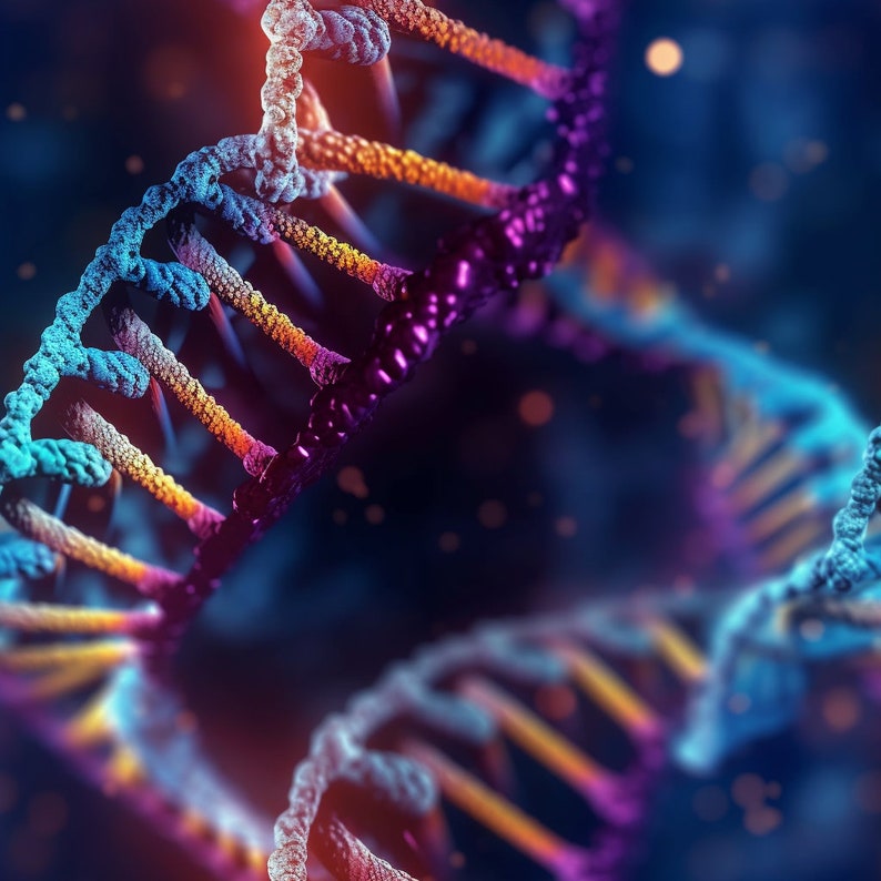 DNA Strand: Stunning Seamless Tile Art - Perfect for Backgrounds and ...