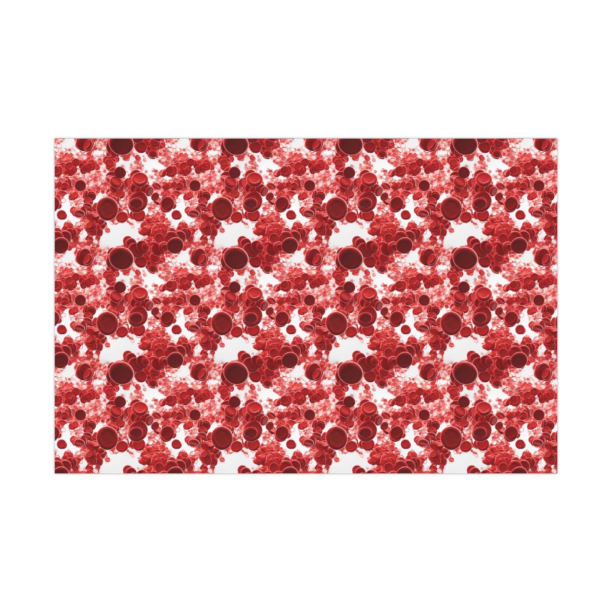 Red Blood Cells: Premium Gift Wrap - Decorative Repeating Pattern ...