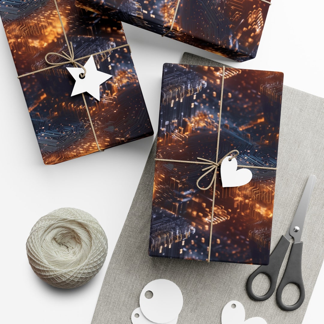 Quantum Computing: Premium Gift Wrap - Decorative Repeating Pattern ...