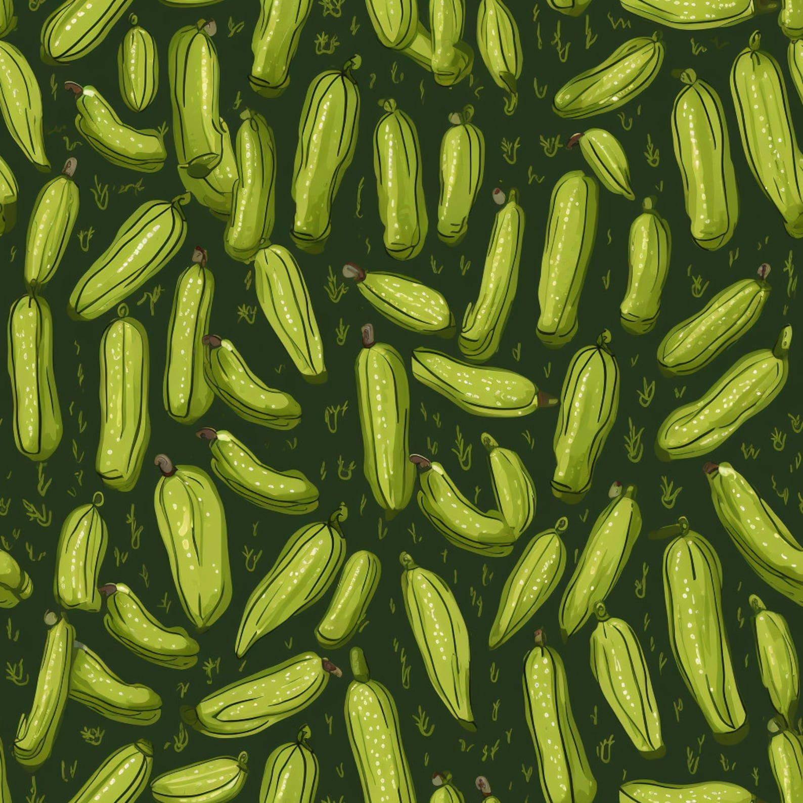 Pickle Spears V1: Stunning Seamless Tile Art - Perfect for Backgrounds ...