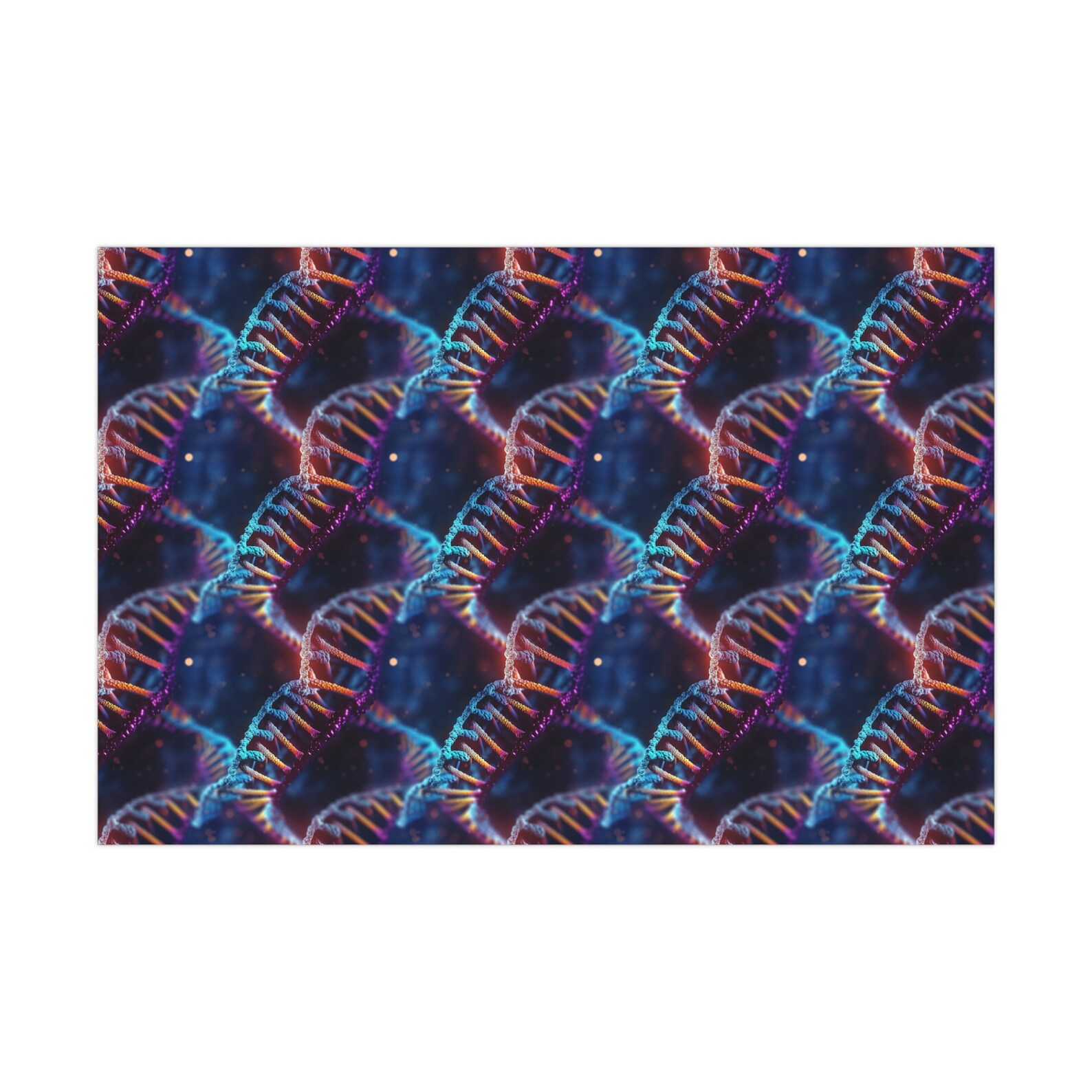 DNA Strand: Premium Gift Wrap - Decorative Repeating Pattern, Matte ...