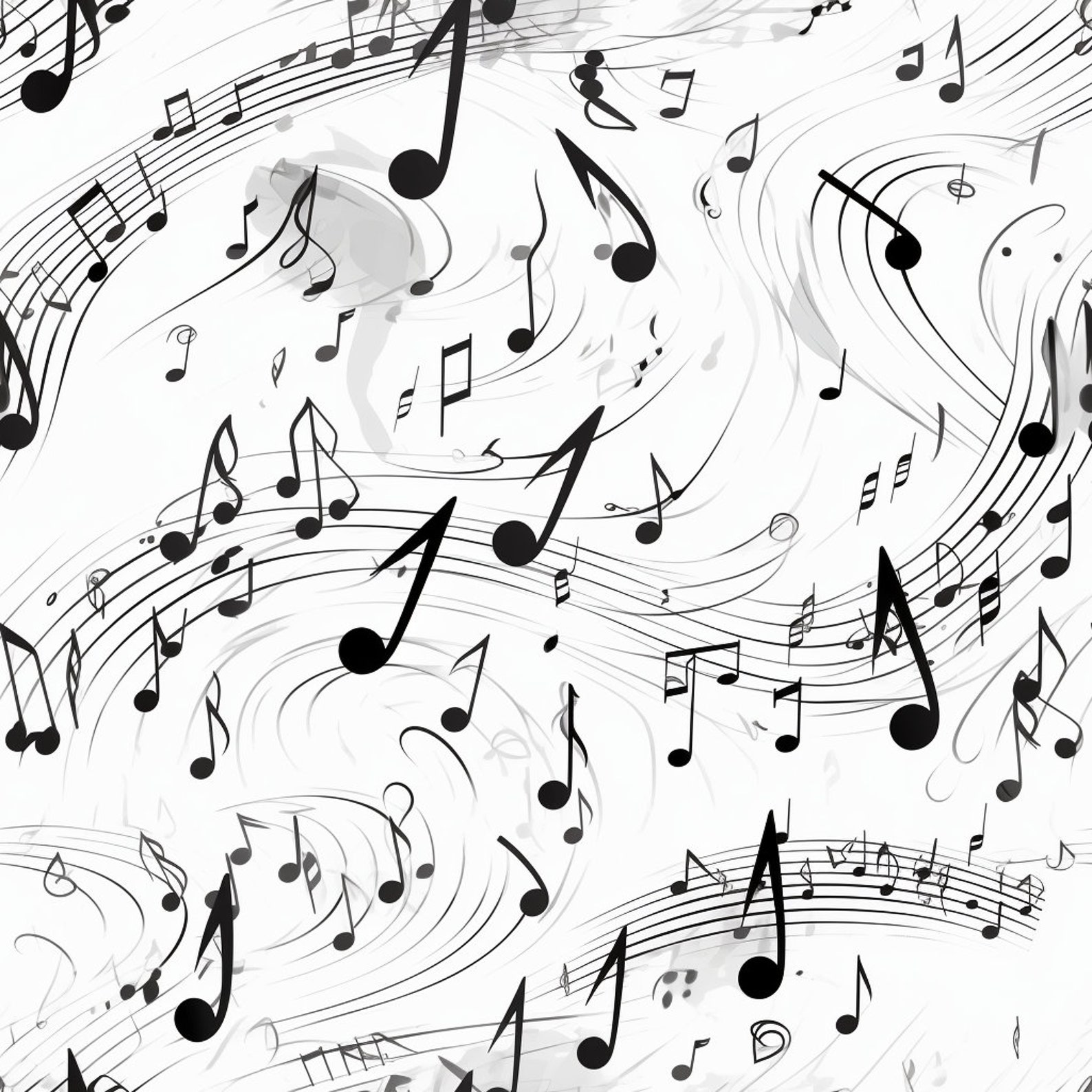 Musical Notes: Stunning Seamless Tile Art - Perfect for Backgrounds and ...