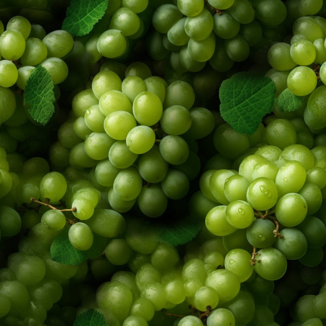 Green Grapes: High Quality Seamless Tile Art - Perfect for Backgrounds ...