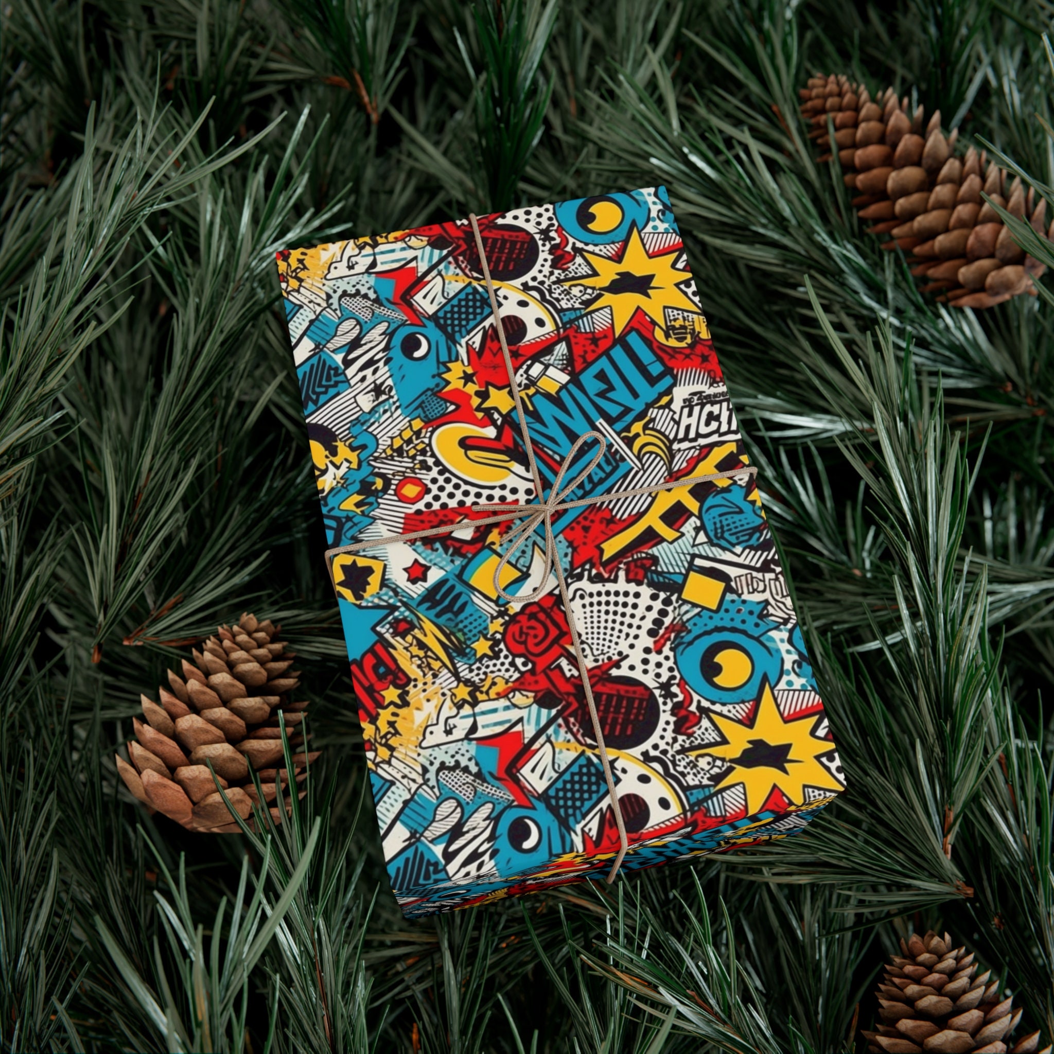 Comic POW: Premium Gift Wrap Decorative Repeating Pattern - Etsy