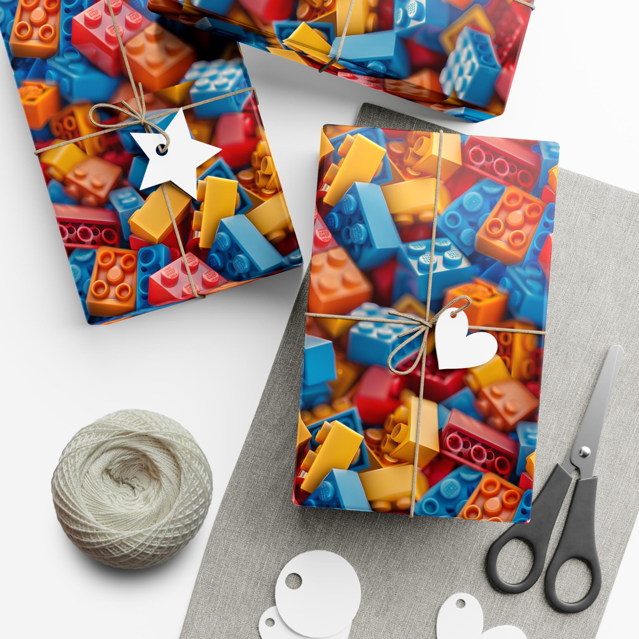 Building Bricks: Premium Gift Wrap - Decorative Repeating Pattern ...