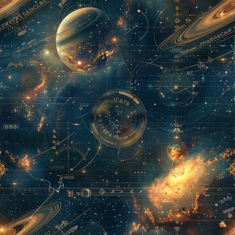 Star Maps V1: Seamless Outer Space Map Tile - Perfect for Backgrounds ...