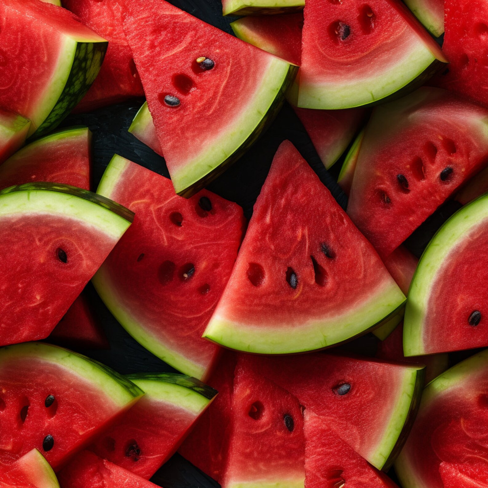 Watermelon Wedges: Stunning Seamless Tile Art - Perfect for Backgrounds ...