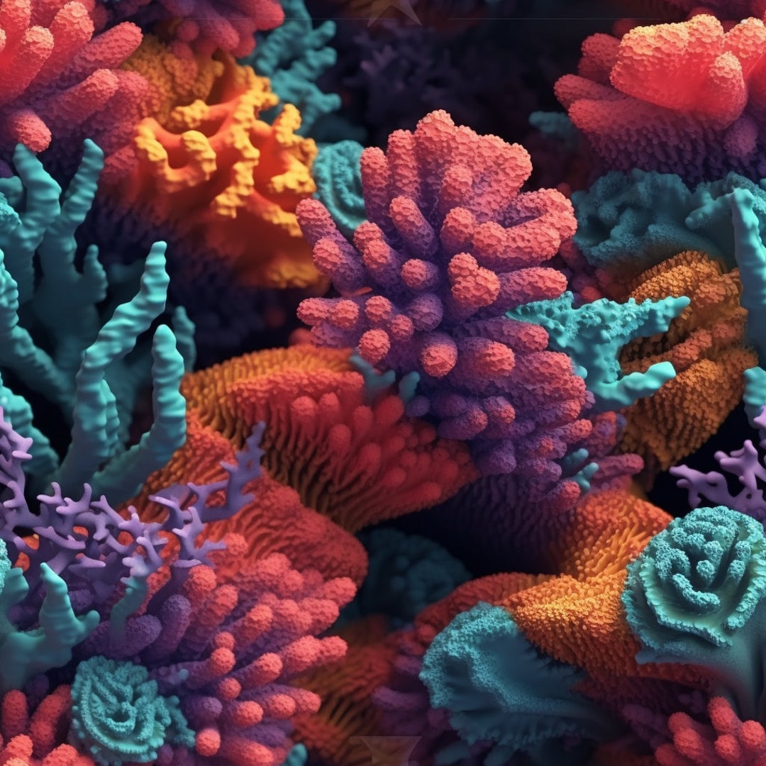 Coral Explorer: Stunning Seamless Tile Art - Perfect for Backgrounds ...