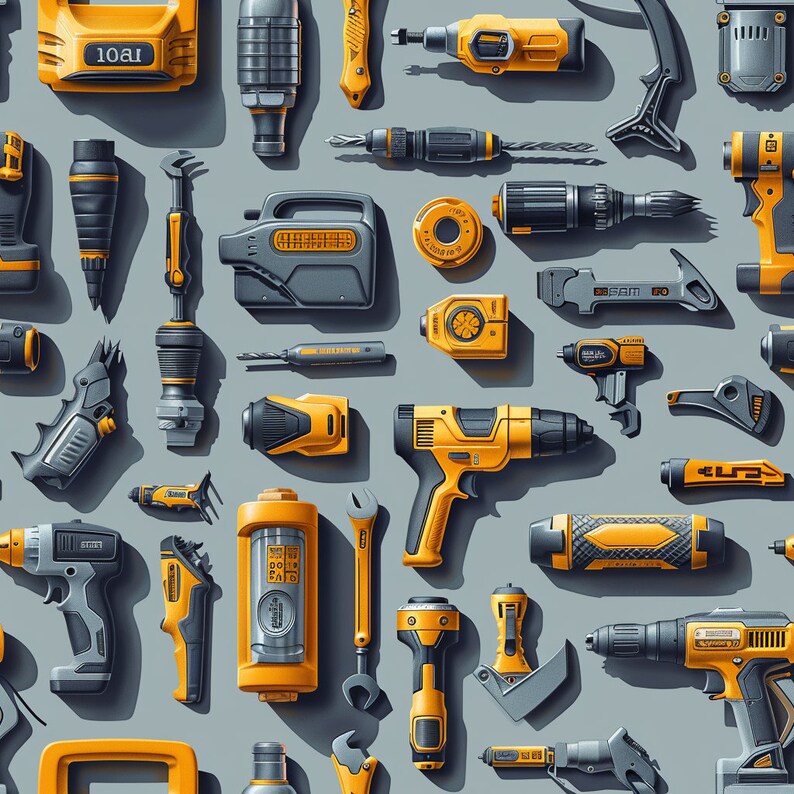 Power Tools: DIY Seamless Tile Art - Perfect for Backgrounds and ...