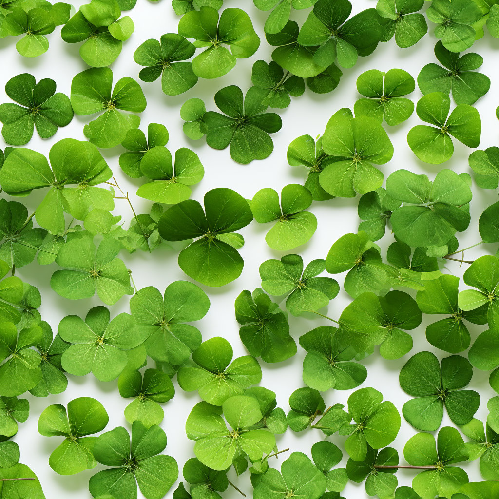 Lucky Clovers: Stunning Seamless Tile Art - Perfect for Backgrounds and ...