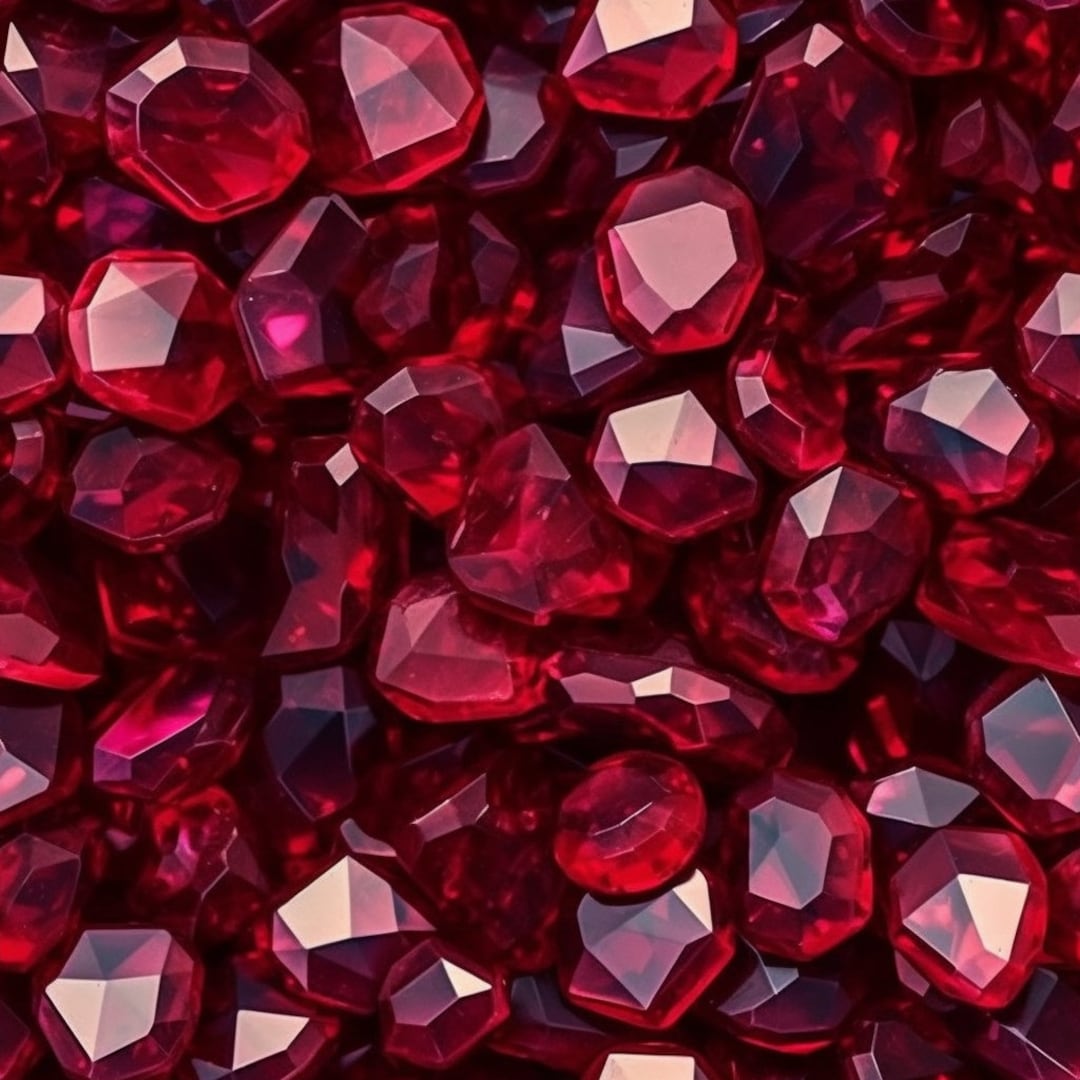 Ruby Beauties: Stunning Seamless Tile Art - Perfect for Backgrounds and ...