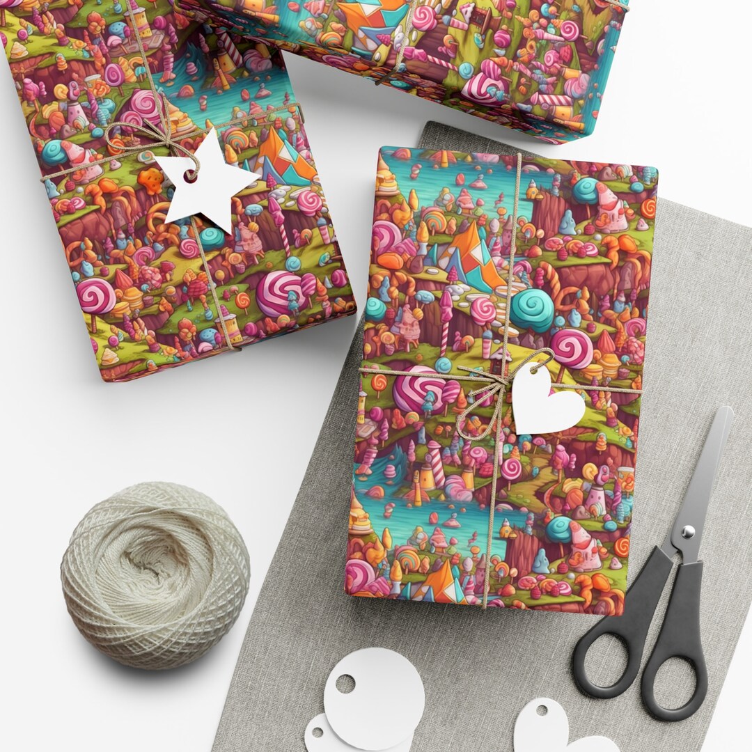 Candy Dreamland: Premium Gift Wrap - Decorative Repeating Pattern ...