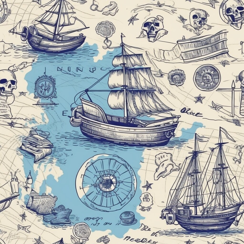 Treasure Map V3: Stunning Seamless Tile Art - Perfect for Backgrounds ...