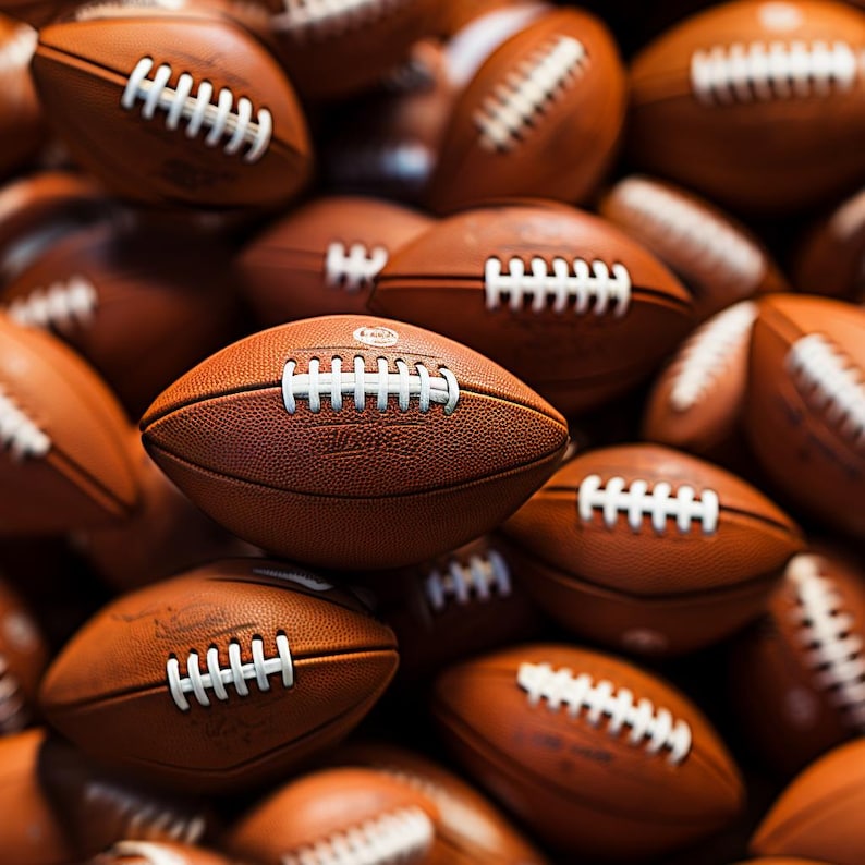 Elevate Your Game With Seamless American Football Tile Art - Ideal for ...