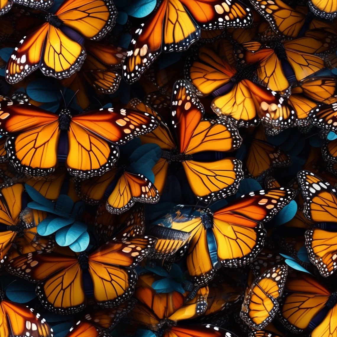 Monarch Butterflies: Stunning Seamless Tile Art - Perfect for ...