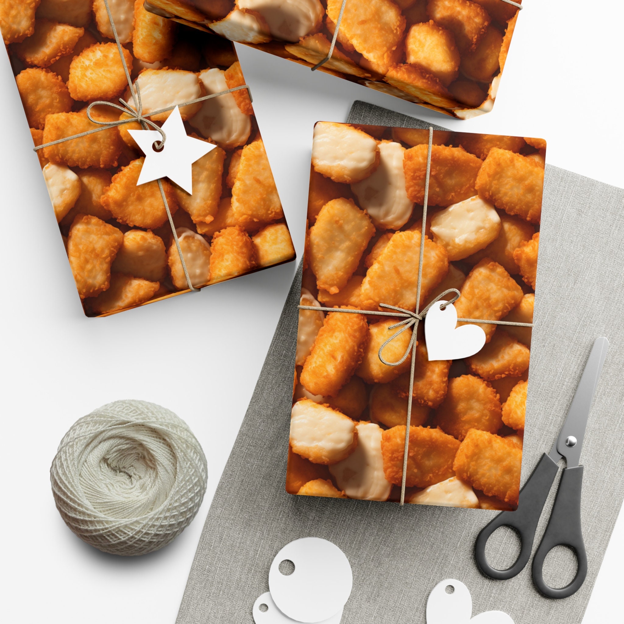 Chicken Nuggets: Premium Gift Wrap - Decorative Repeating Pattern ...