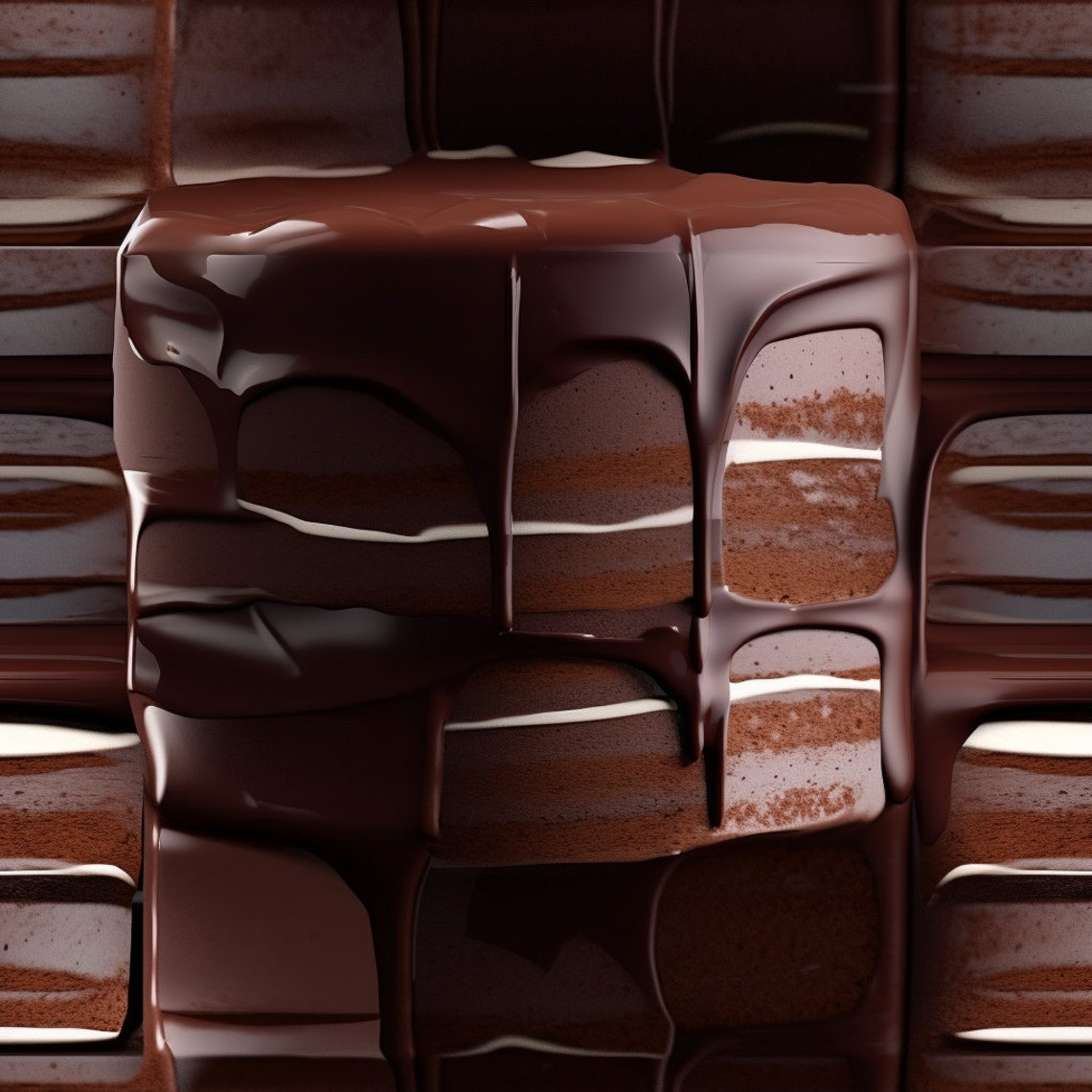 Chocolate Tuxedo Cake: Decadent Seamless Tile Art - Perfect for ...