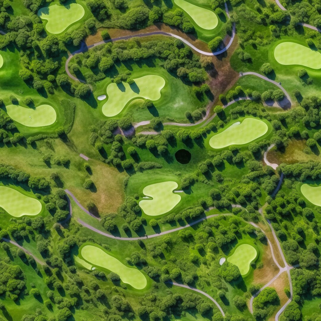 Golf Course: Stunning Arial Seamless Tile Art - Perfect for Backgrounds ...