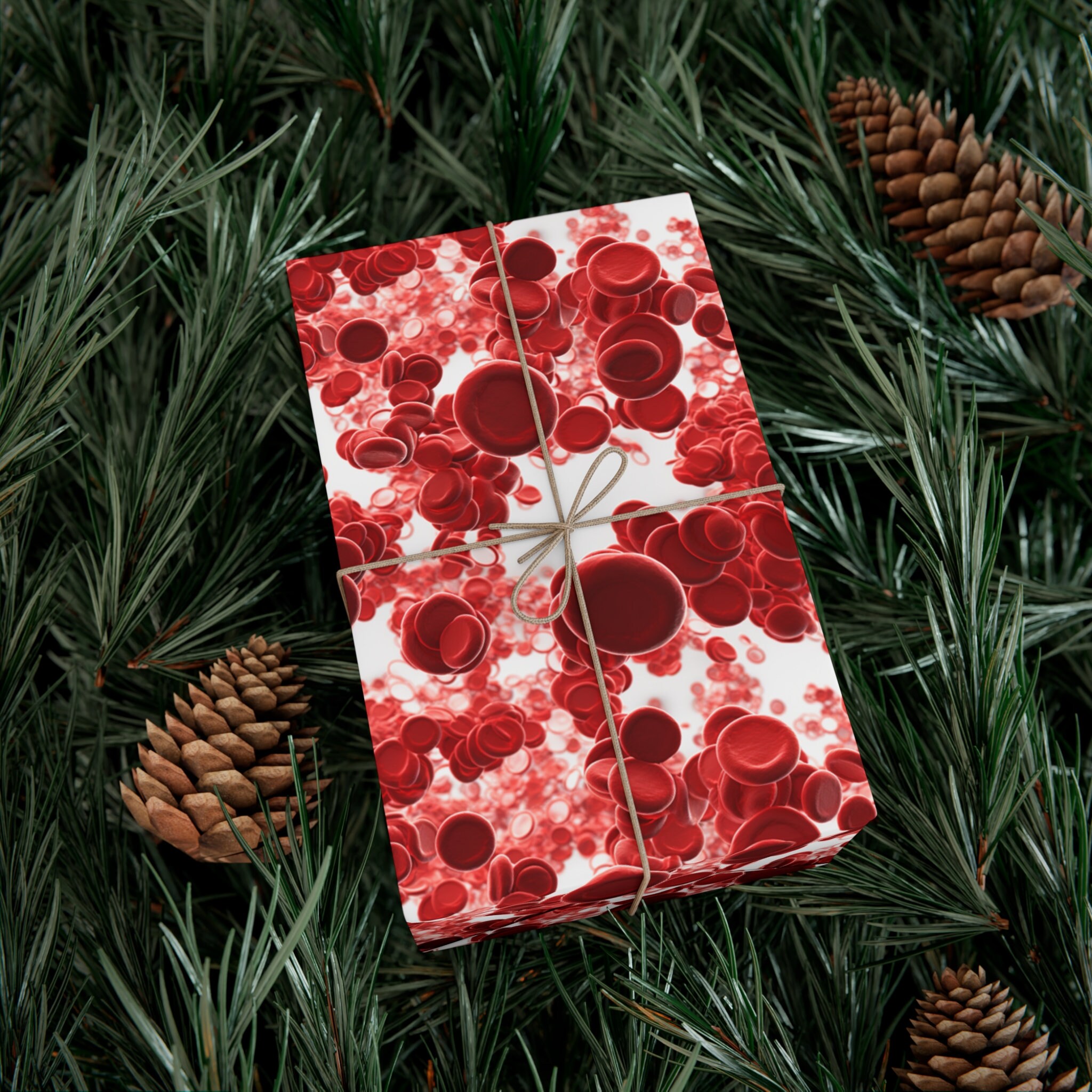 Red Blood Cells: Premium Gift Wrap - Decorative Repeating Pattern ...