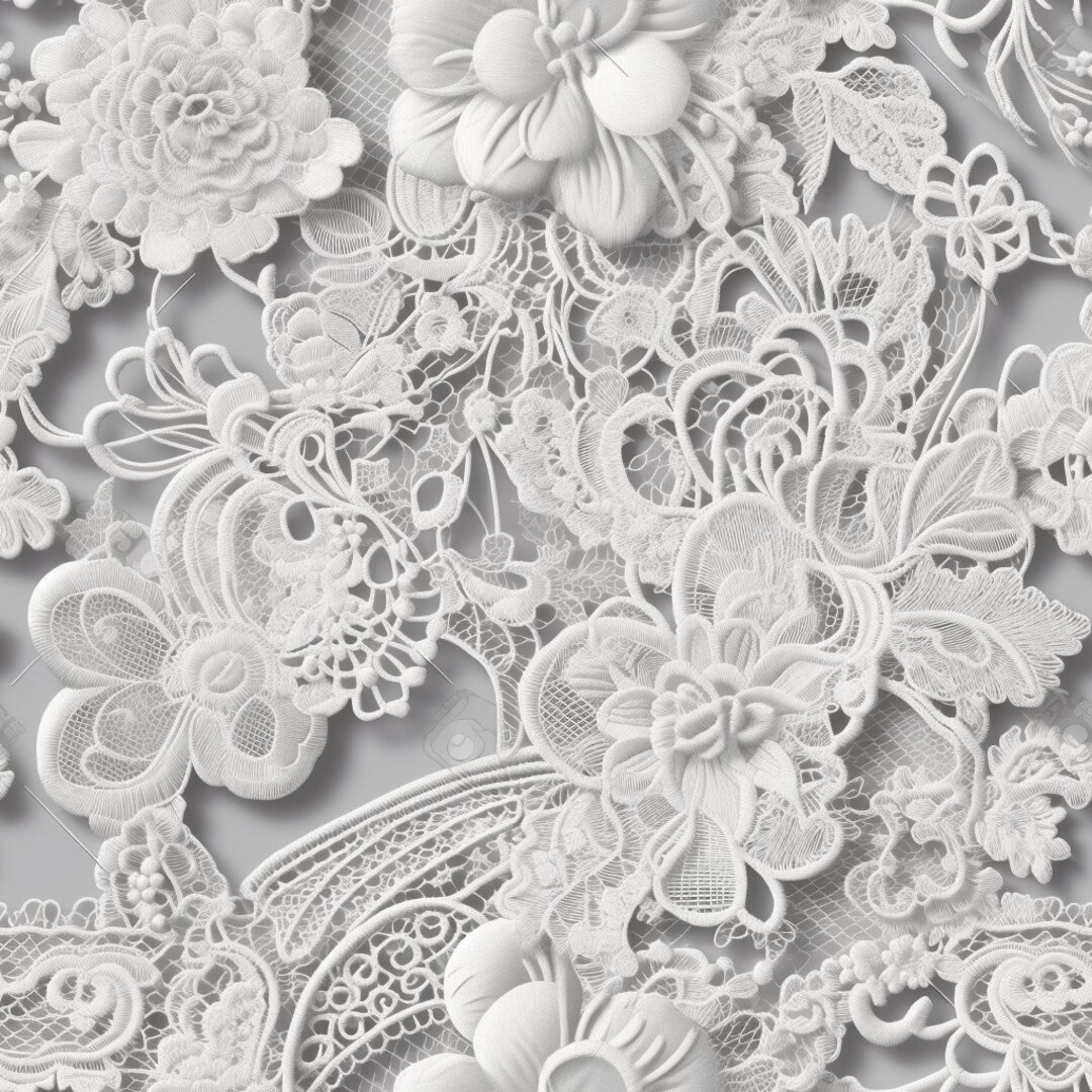 White Lace: Stunning Seamless Tile Art - Perfect for Backgrounds and ...