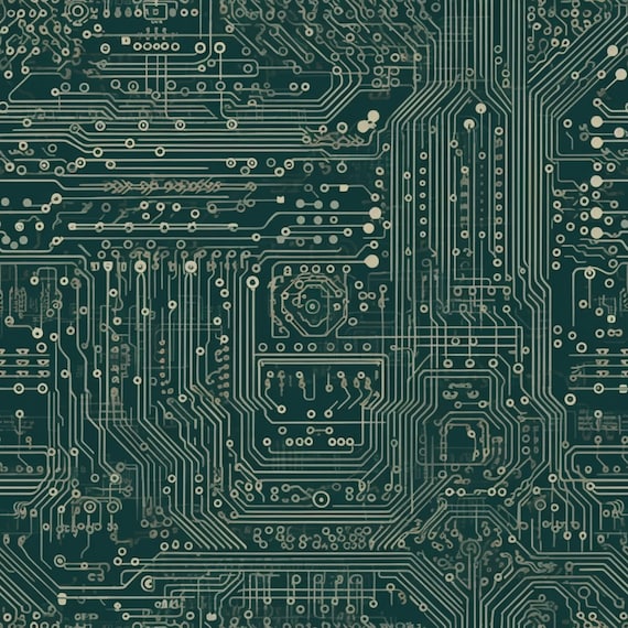 Circuit Board Background Tile