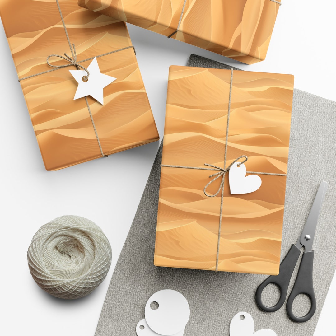 Desert Dunes: Premium Gift Wrap - Decorative Repeating Pattern, Matte ...