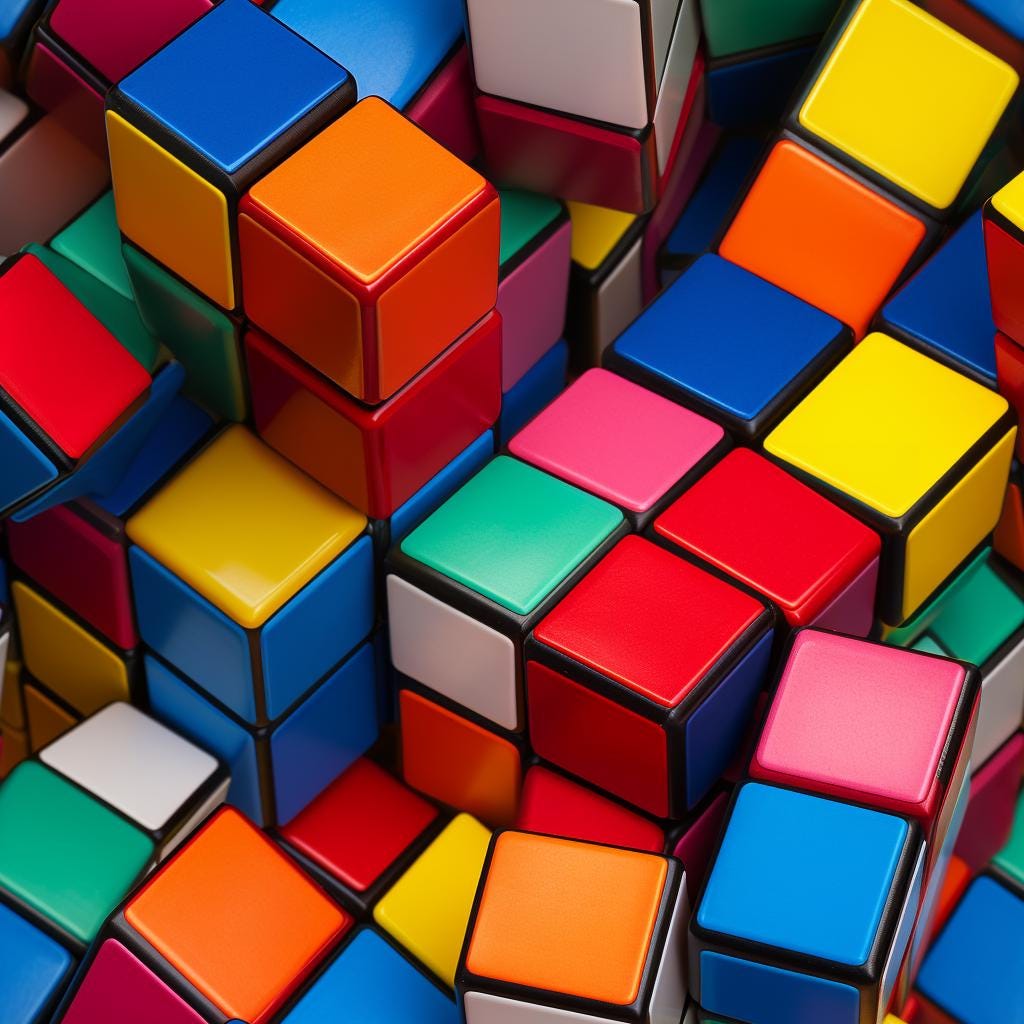 Cubic Conundrum: High Quality Seamless Tile Art - Perfect for Backgrounds and Graphic Design ...