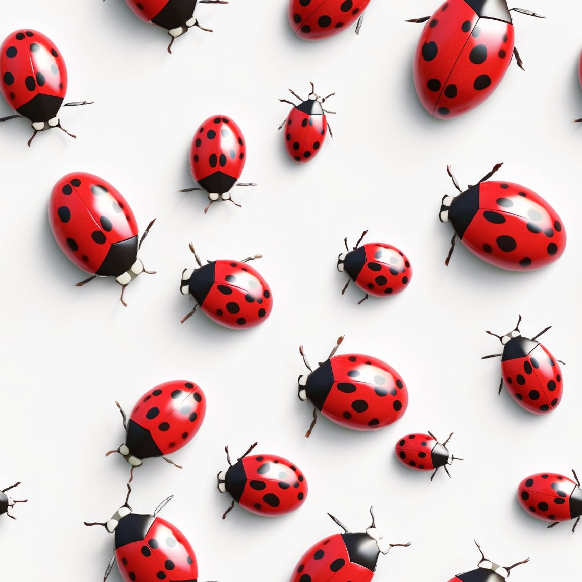 Ladybug Ensemble: Stunning Seamless Tile Art - Perfect for Backgrounds ...