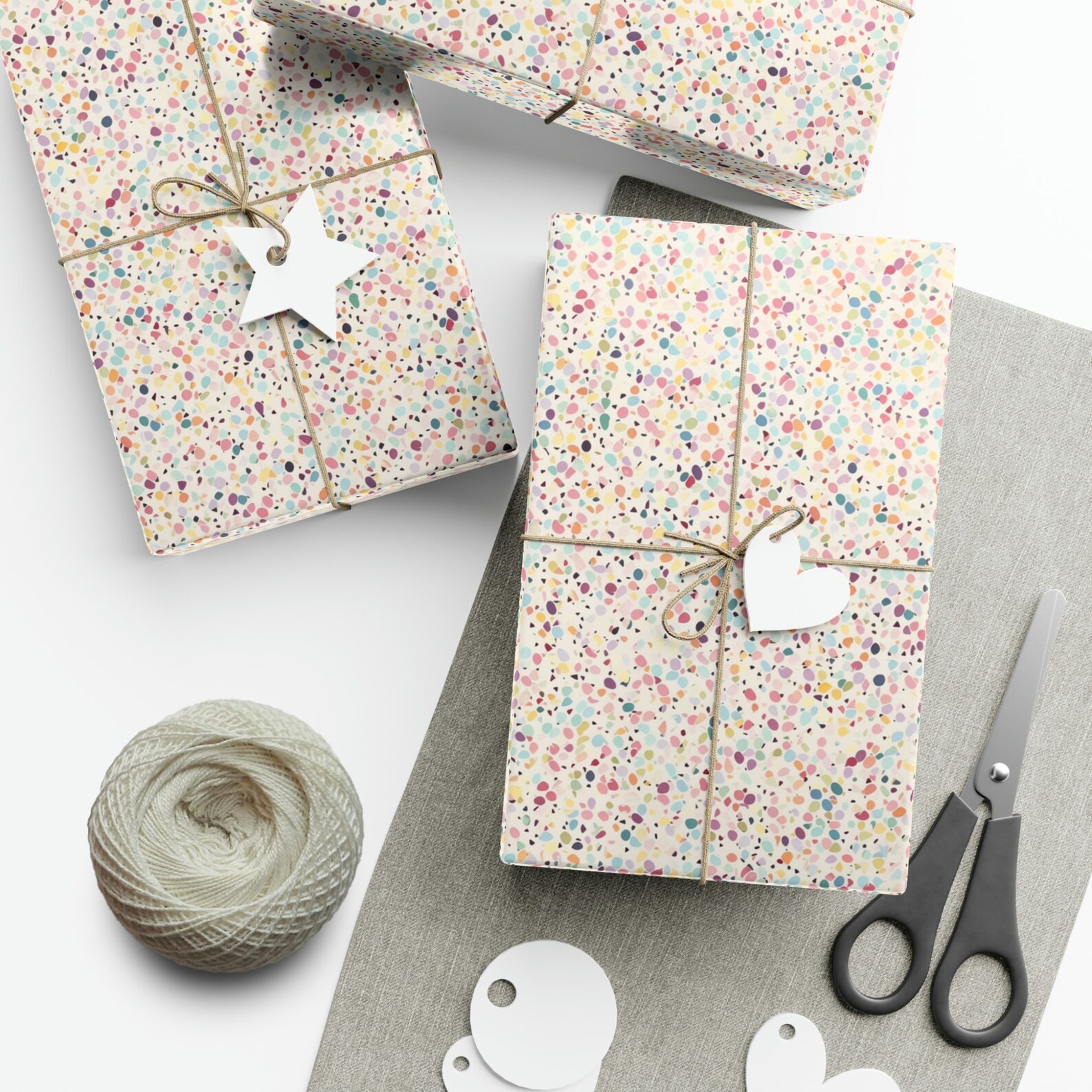 Pastel Confetti: Premium Gift Wrap - Decorative Repeating Pattern ...
