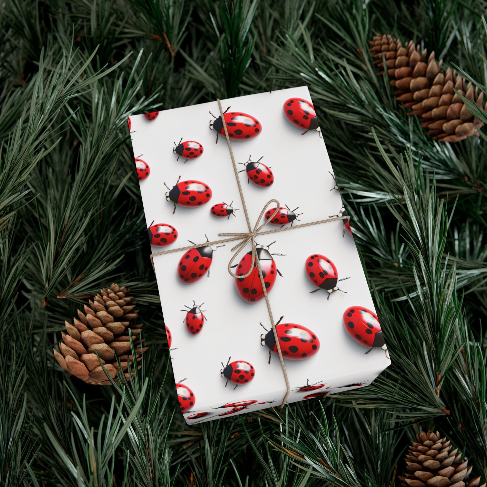 Ladybug Ensemble: Premium Gift Wrap - Decorative Repeating Pattern ...