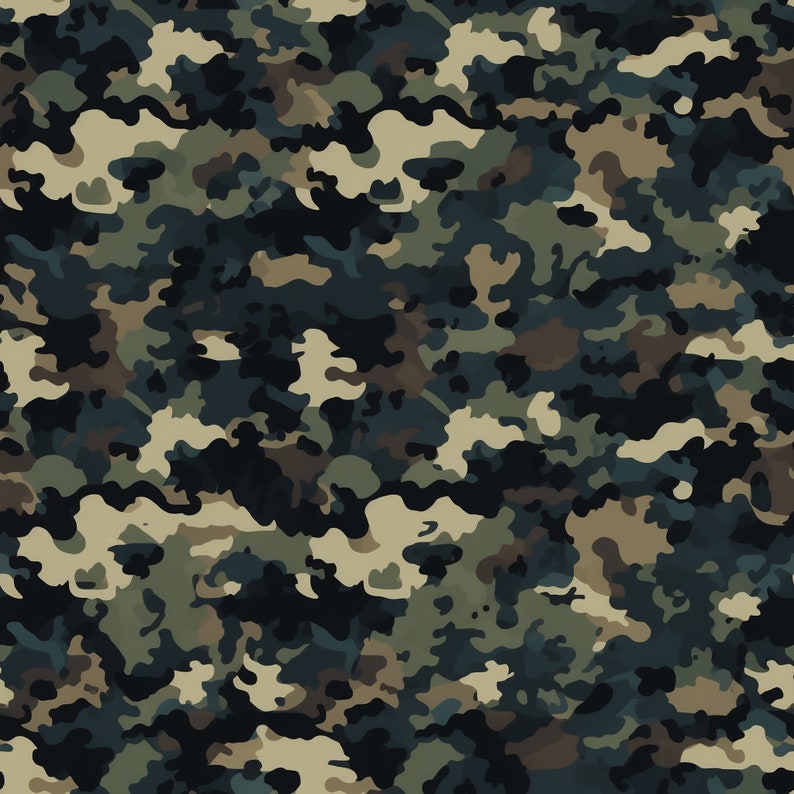 Army Camo: Distinctive Seamless Tile Art - Perfect for Backgrounds and ...