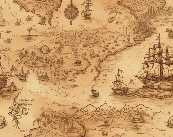 Pirates Teasure Hunt Map Clipart Fantasy Pirate Scrolls World Maps ...