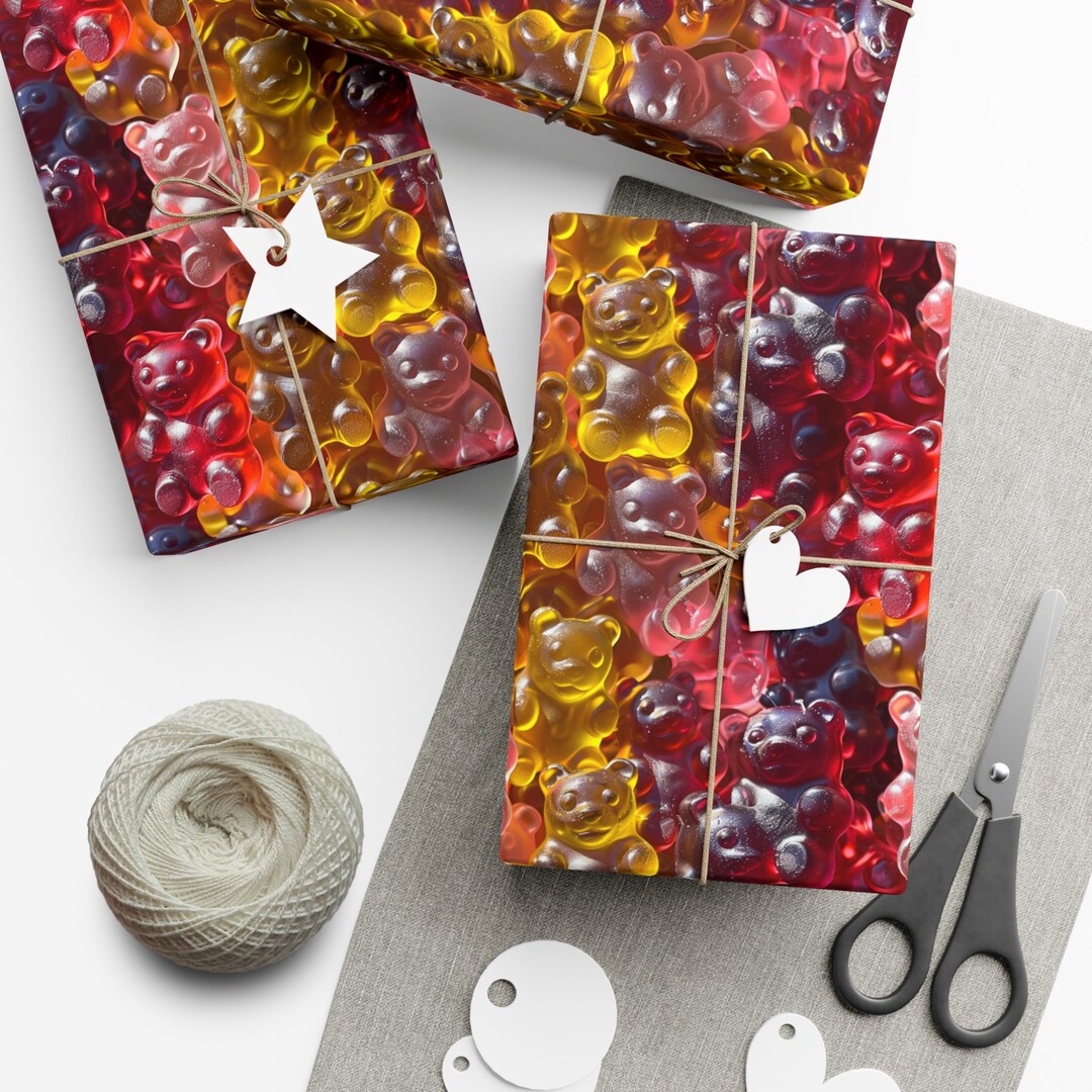 Gummy Pandas: Premium Gift Wrap - Decorative Repeating Pattern, Matte ...