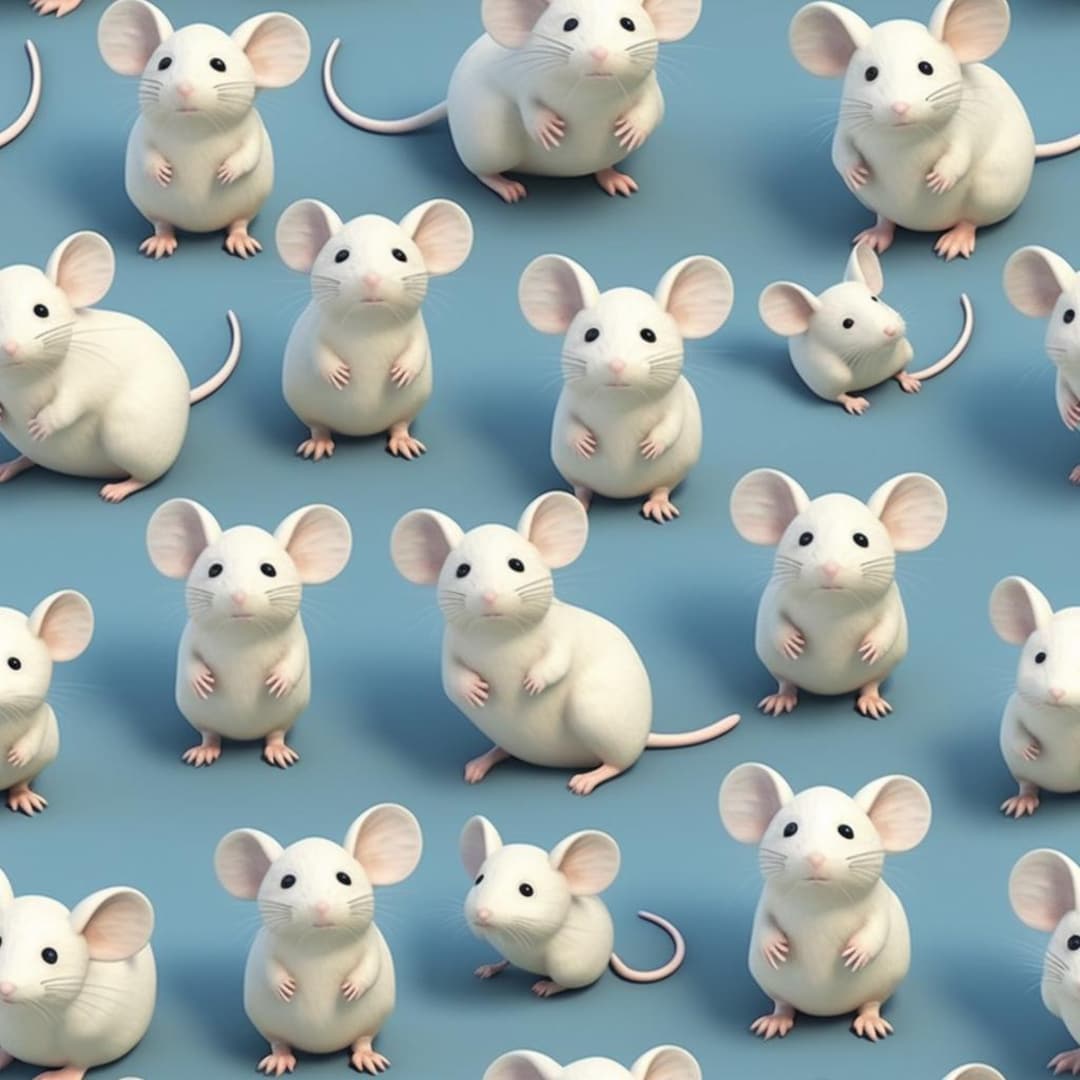 White Mice: Adorable Seamless Tile Art - Perfect for Backgrounds and ...