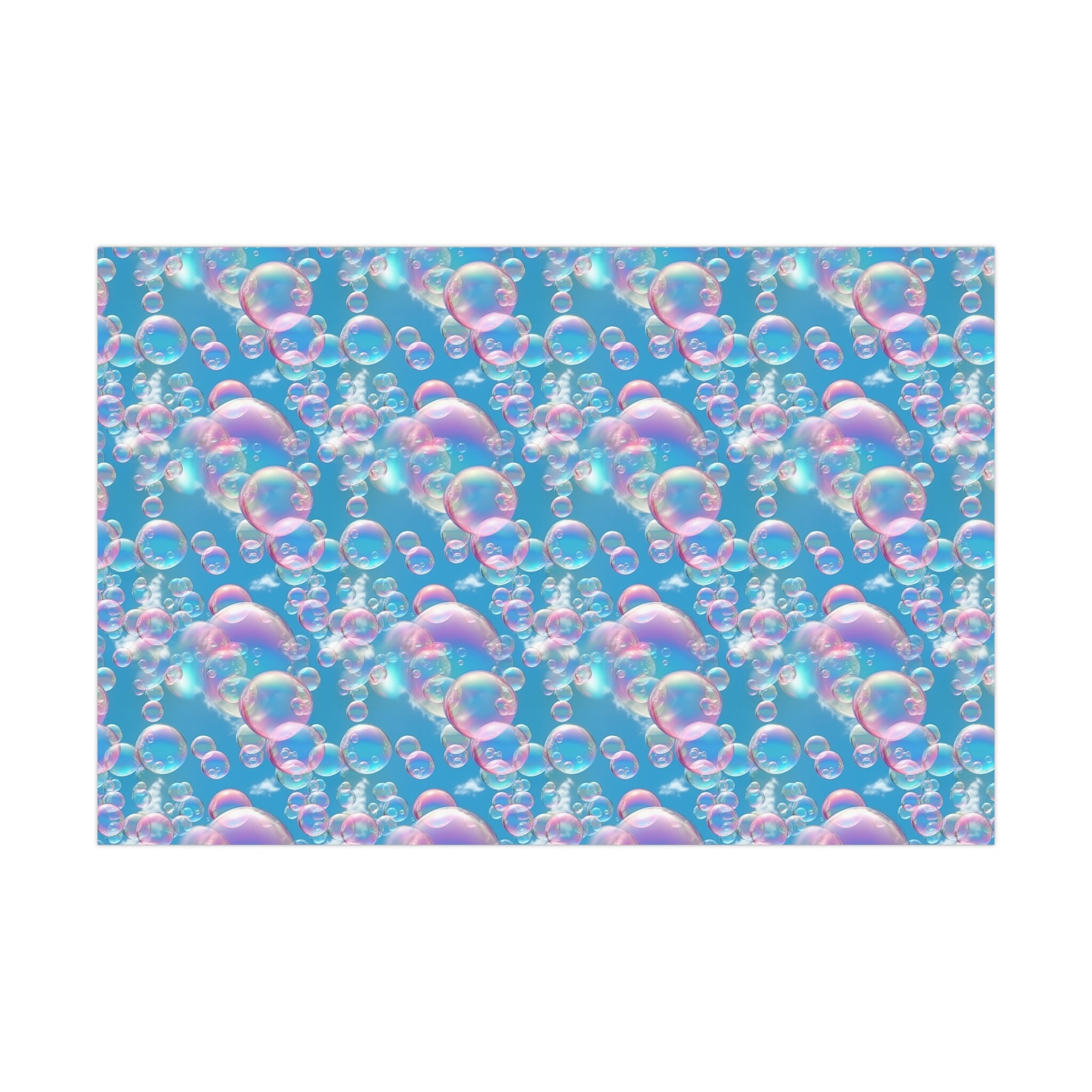 Bubble Mirage: Premium Gift Wrap - Decorative Repeating Pattern, Matte ...