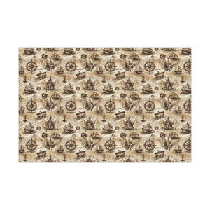 Treasure Map V2: Premium Gift Wrap Decorative Repeating - Etsy