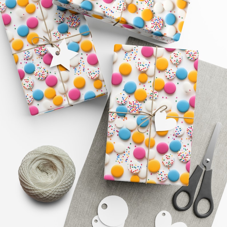 Sprinkle Delight: Premium Gift Wrap - Decorative Repeating Pattern ...