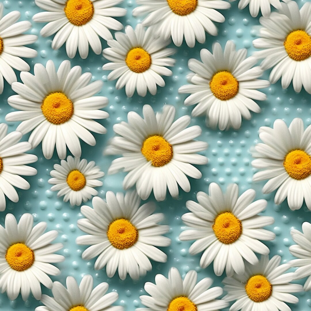 Daisy Dots: High Quality Seamless Tile Art - Perfect for Backgrounds ...