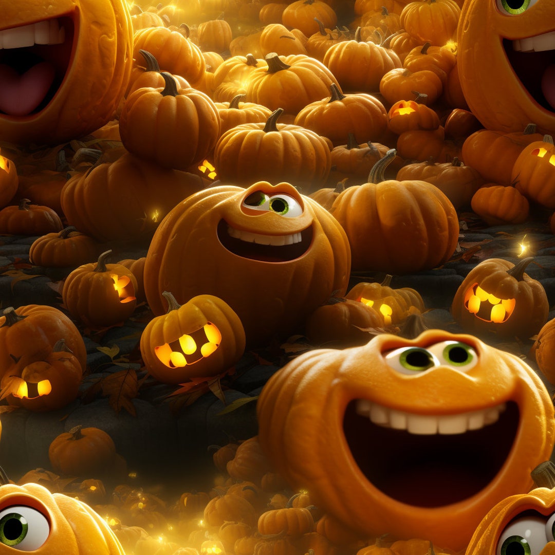 Happy Jacks: Festive Seamless Tile Art - Perfect for Backgrounds and ...