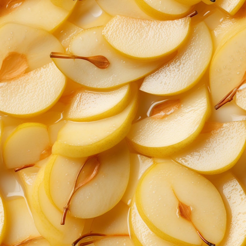 Sliced Pears: High Quality Seamless Tile Art - Perfect for Backgrounds ...