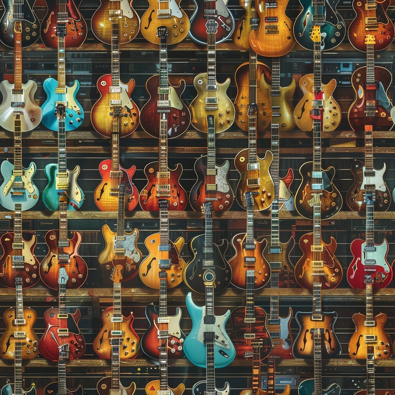 Guitar Wallpaper Patterns - Etsy