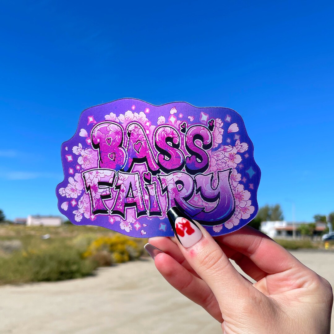 BASS FAIRY 3D Motion Sticker | Decals | Edm | Laptop Decals | Car ...