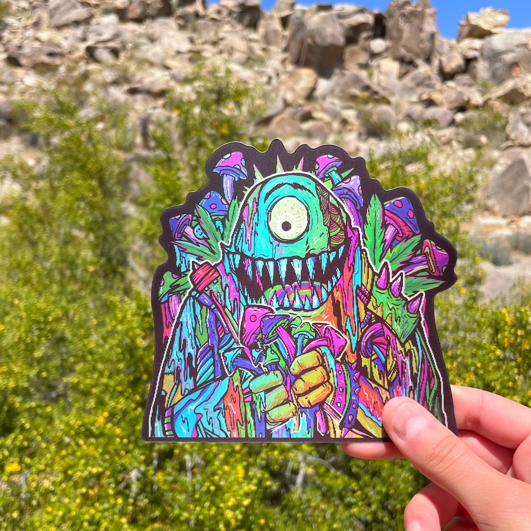 Trippin Cyclops Sticker | Decals | Edm | Laptop Decals | Car Decals ...
