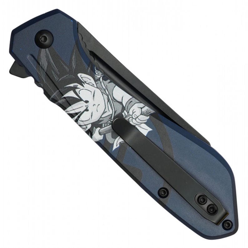 Dragonball Z Kid Goku Folding Knife – Anime EDC Pocket Knife, Stainless ...
