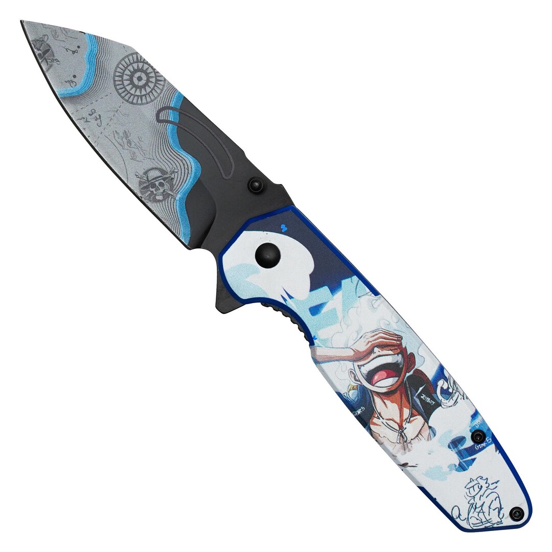 One Piece Luffy Gear 5 Folding Knife – Anime EDC Pocket Knife ...
