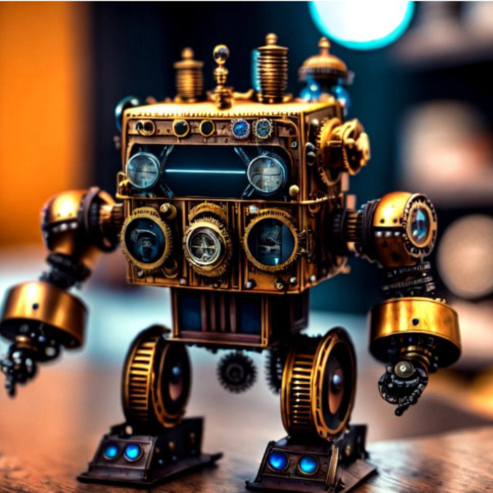 Steampunk Robot Digital Paper - Etsy