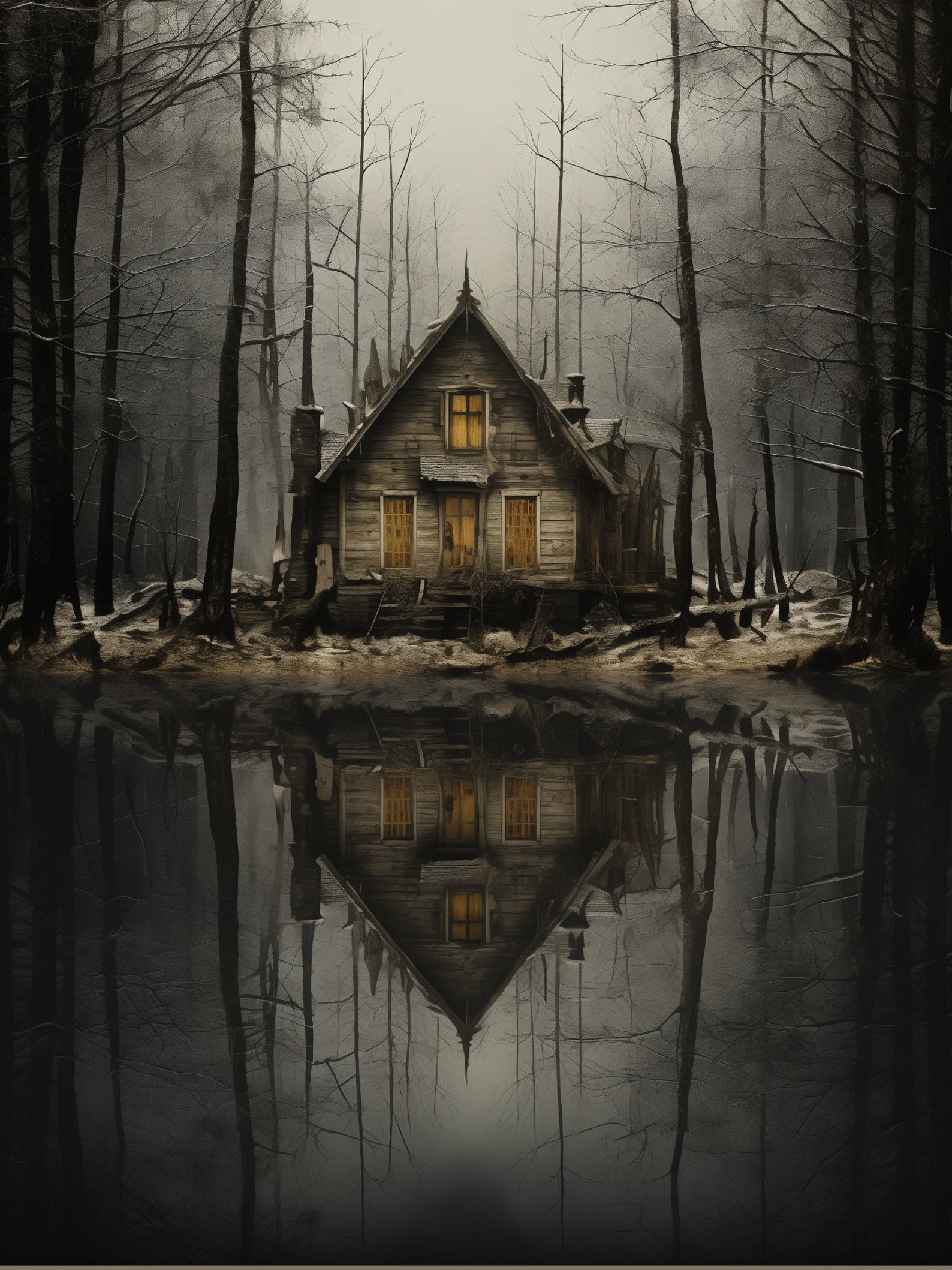 Yuletide Reflections: Festive Cottage in Nature-inspired Xmaspunk ...